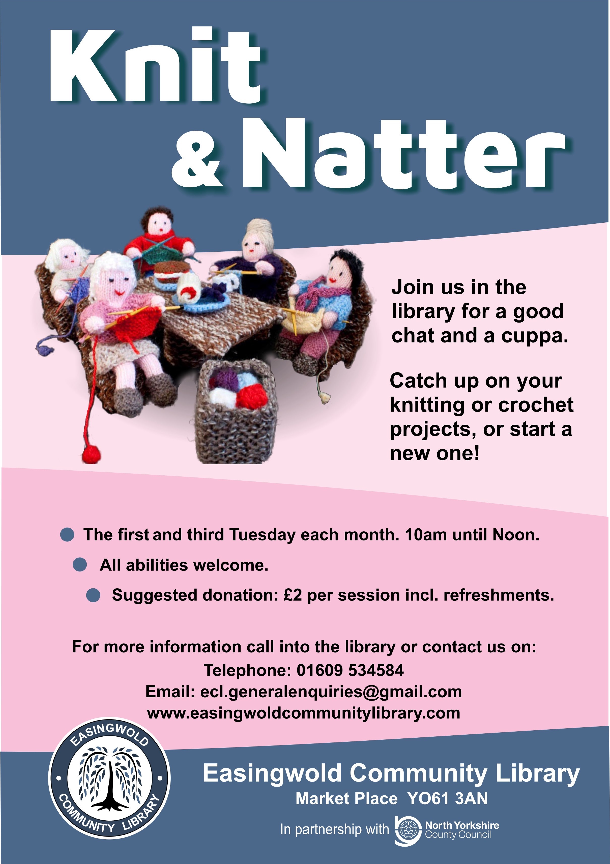 Have a Knit – Enjoy a Good Natter – Easingwold Community Library